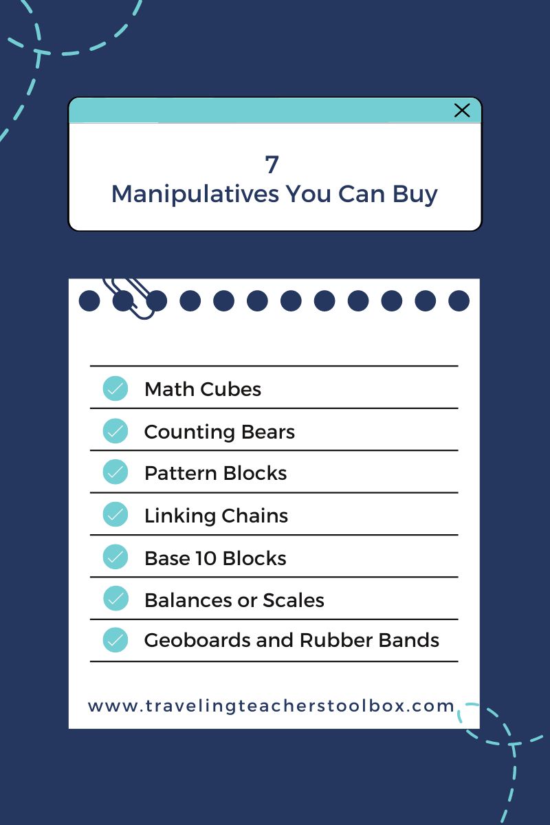 Math Manipulatives for Elementary Students - Traveling Teacher's Toolbox