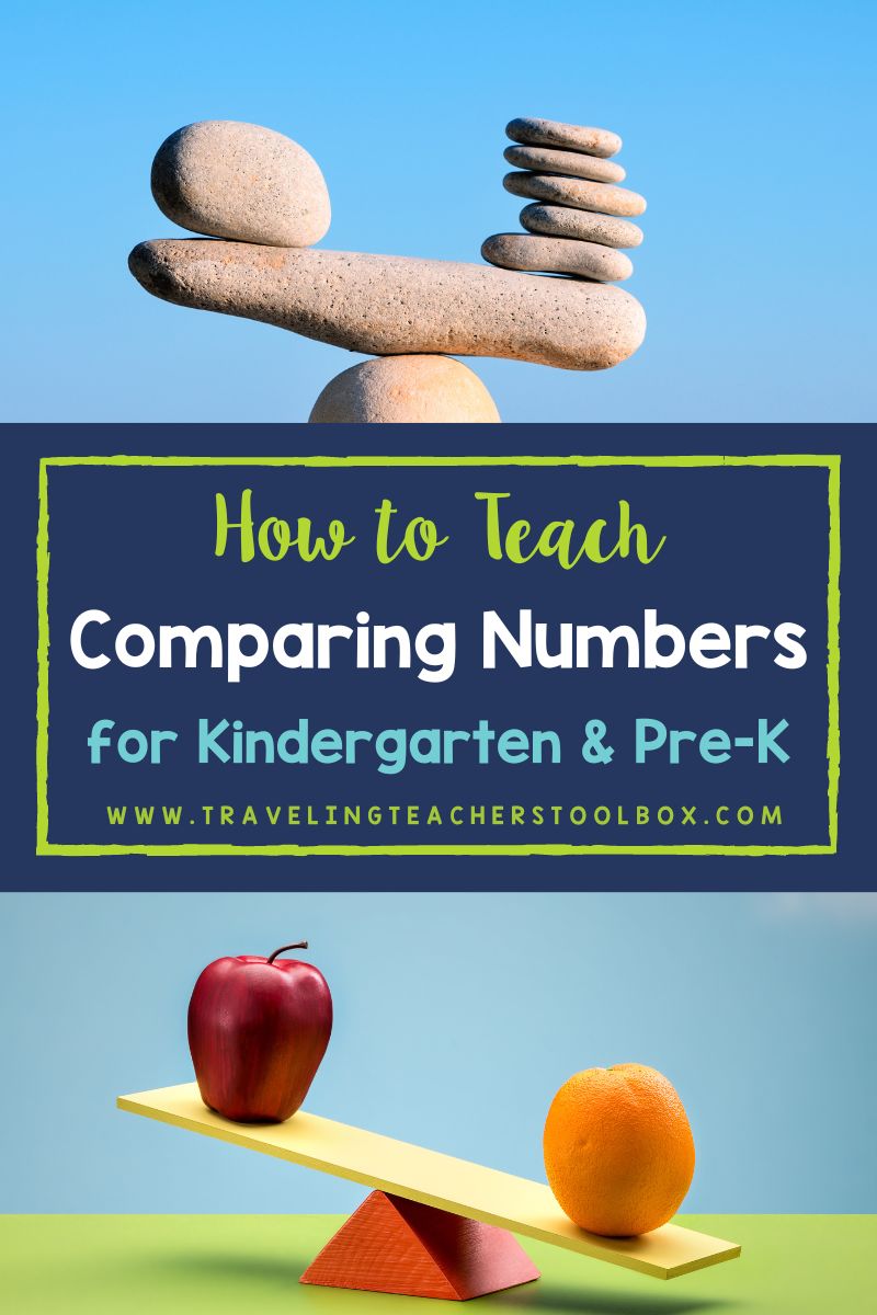 How To Teach Comparing Numbers For Kindergarten Pre K Traveling