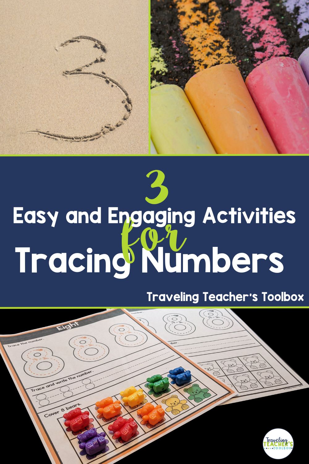 3 Easy and Engaging Numbers 1-20 Tracing Activities - Traveling Teacher ...